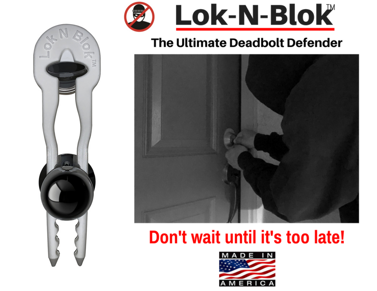 Lok N Blok Deadbolt Door Lock Defender For Home Security – Lok-N-Blok